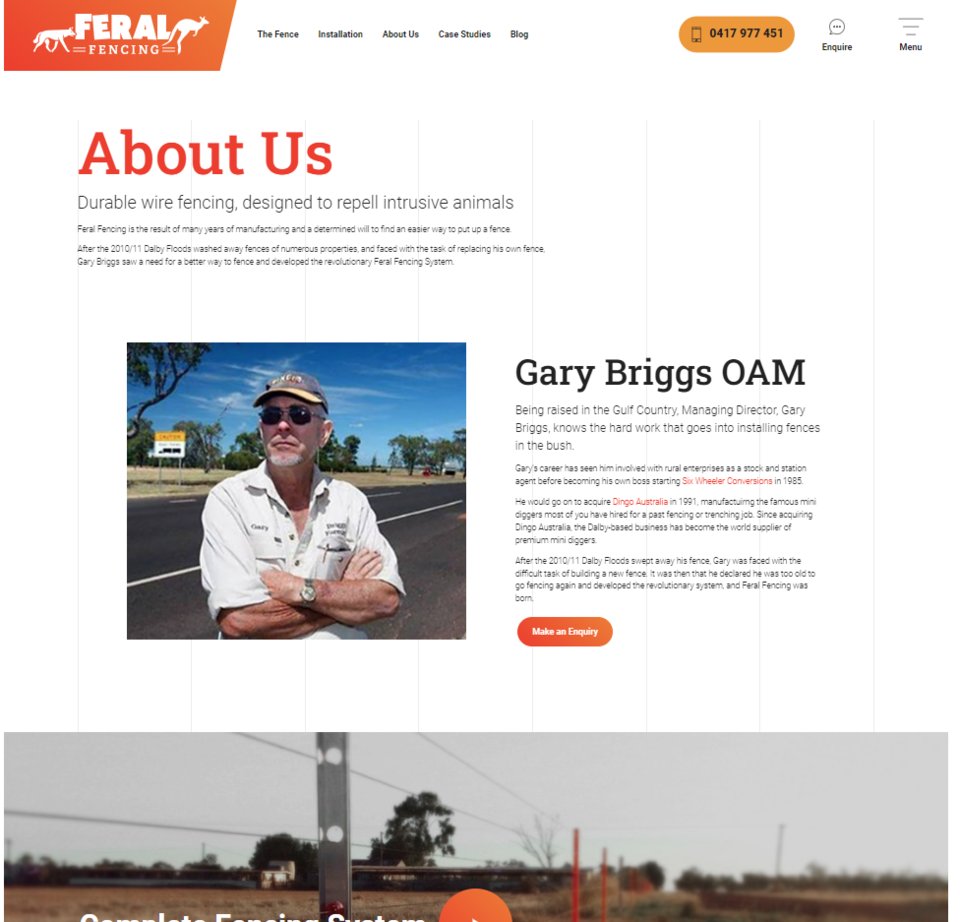 Feral Fencing | Website Design & Development, Digital Marketing | CoBright