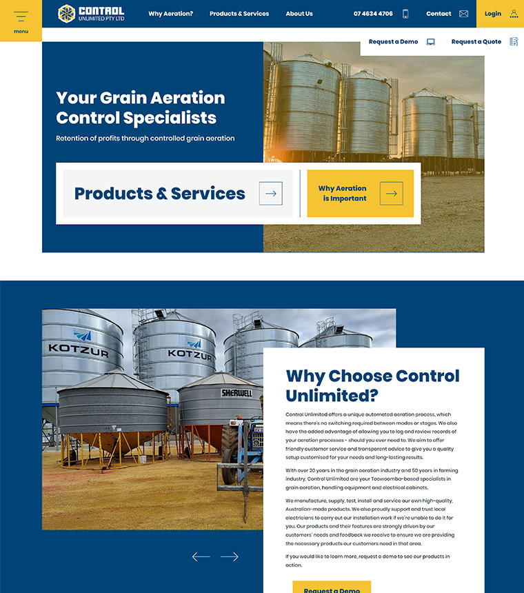 Control Unlimited | Website Design & Development | CoBright